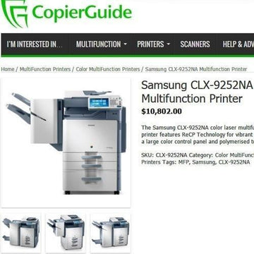 REPOSSESSED Samsung Multixpress C9252 Color 11x17 Photocopier